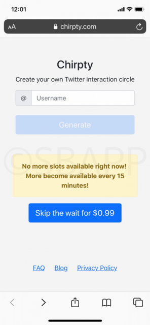 【Twitter】#Chirptyのやり方、画像を作れない時やGenerateが押せない時の原因について | SBAPP