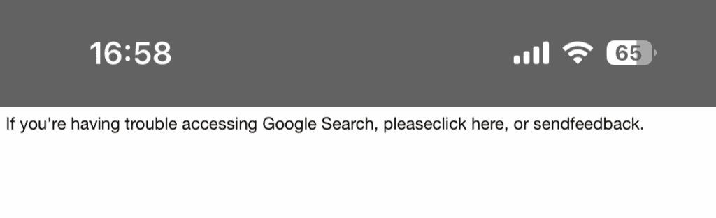 【Google】検索結果が表示されない？「If you’re having trouble accessing Google Search, pleaseclick here, or ...