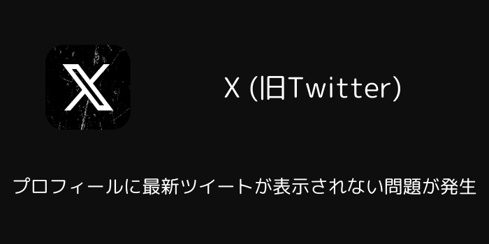 X(旧Twitter)でプロフィールに最新ツイートが表示されない問題が発生（2025年5月） | SBAPP