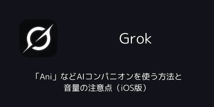 XのGrokで「Ani」などAIコンパニオンを使う方法と音量の注意点（iOS版） | SBAPP